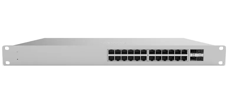 Switch Cisco Meraki Cloud Managed MS120-24P, Gestionado, L2, 24 Puertos Gigabit Ethernet, 1U - CTMAN
