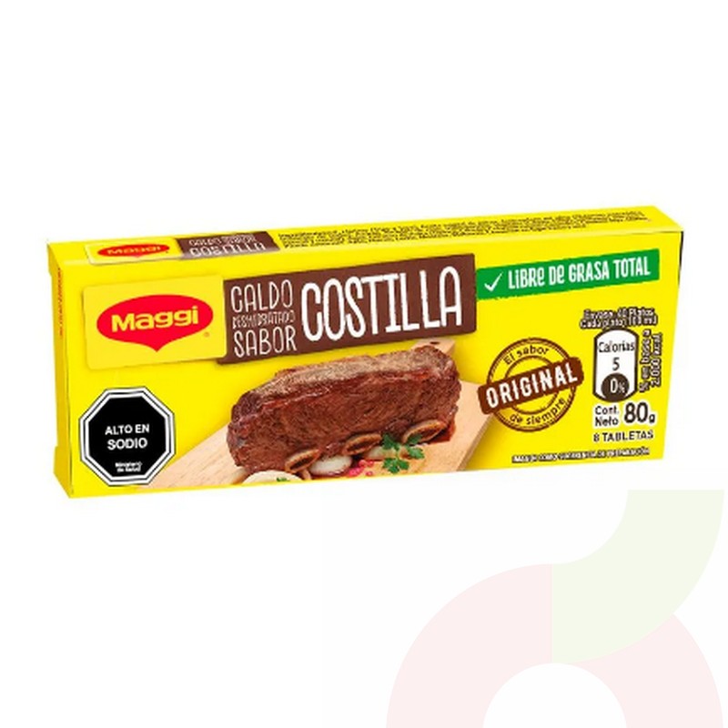 Caldo Sabor Costilla Maggi 8 Unidades 80Gr - Supermercados Eltit